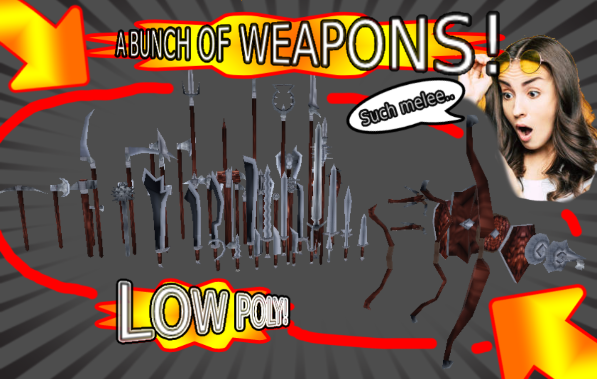 Low Poly Medieval Weapon's Pack by The Dark Union