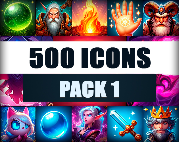 Icons Pack 1 - 500 Icons by FortressSide
