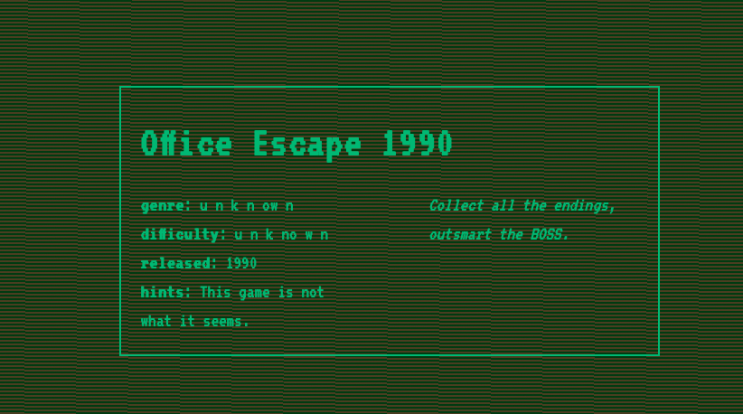 Escape the Office 1990 by sieeliz