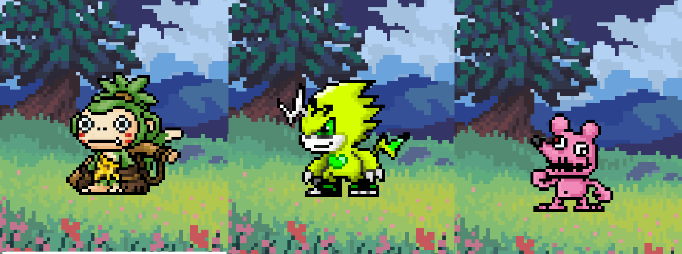 Pulsemon line + Fenriloogamon:Takemikazuchi - Digital Partner Digimon ...