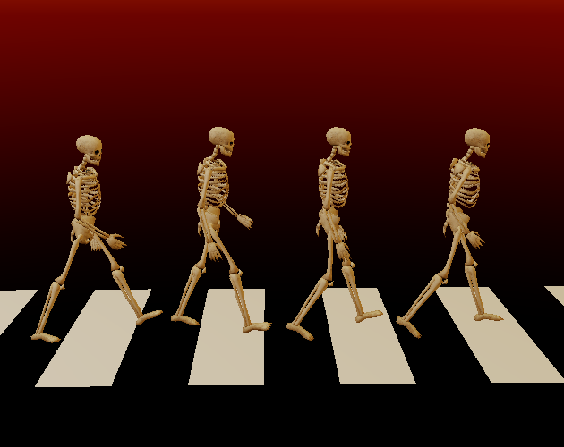 PSX Skeleton Character by Vinrax