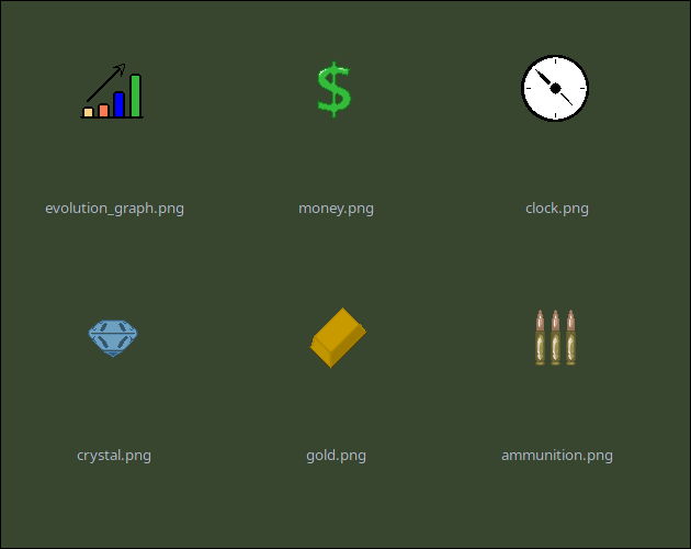 Online war game icons by alfuveam