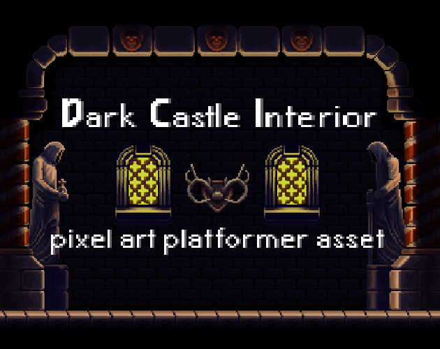 Dark Castle Interior - pixel art platformer asset by Mykhailo "Azamael ...