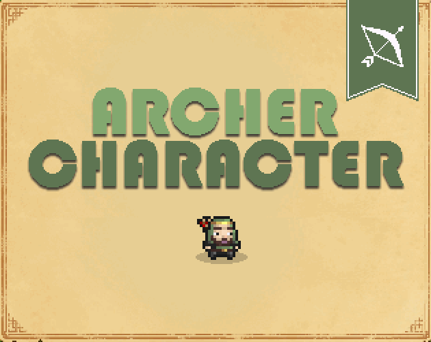 2D Pixel Art Archer Character Animations by Pixxilandartstudio
