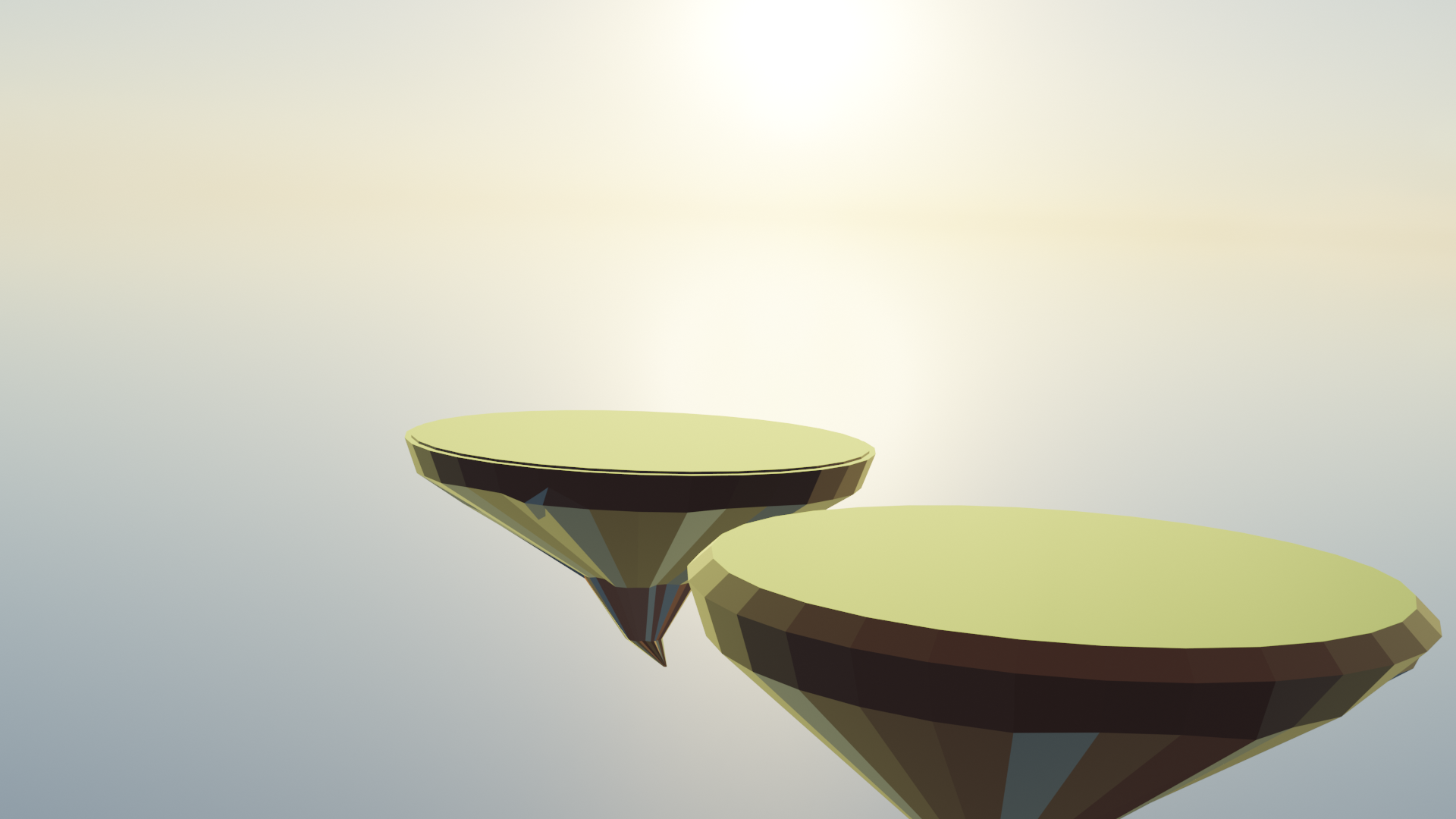 2 Low poly flying grounds by SharkyValley