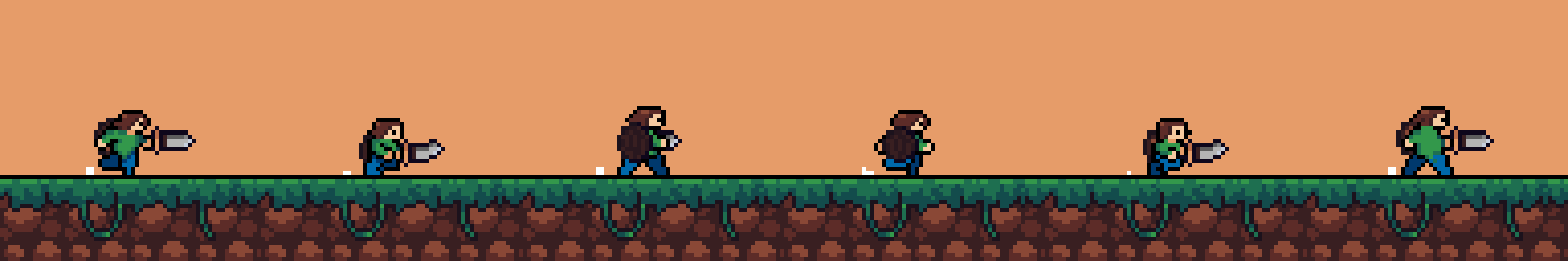 Character man for plataform || Free walk|| Pixel art by Arius