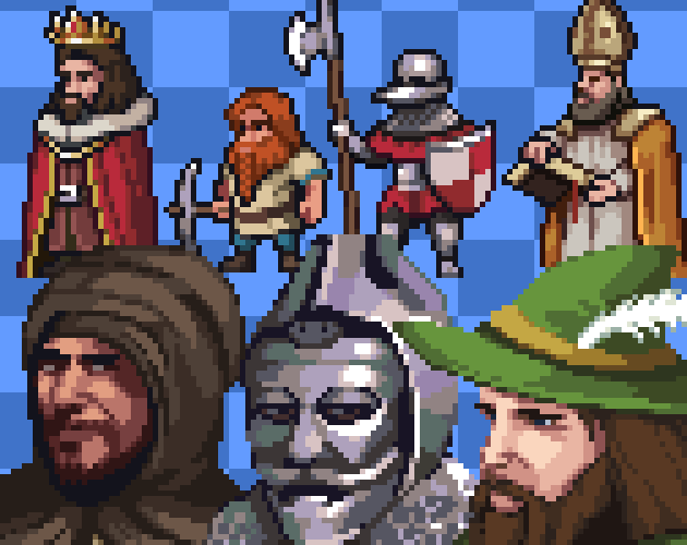 Devlog - 10 Pixel Art Male Characters - NPC Pack by GandalfHardcore