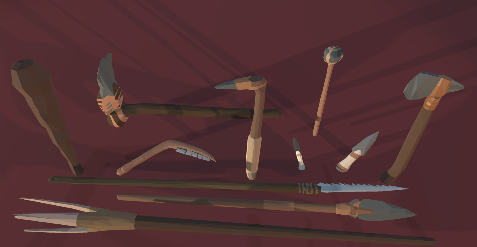 Tools & Weapons Low Poly Pack 1 by ResilientLogic Studio