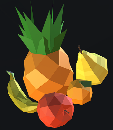 Low Poly Fruits Pack Lite by ResilientLogic Studio