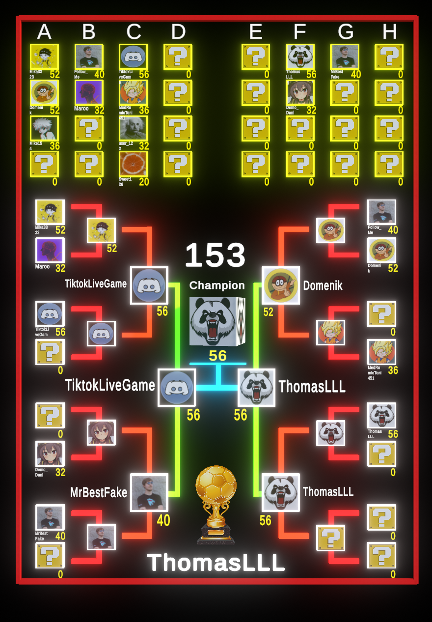 Tiktok Live game (World Cup Neon Avatar ) 🏆 by BrainUser