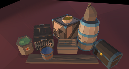 Low Poly Medieval Props Pack 1 by ResilientLogic Studio