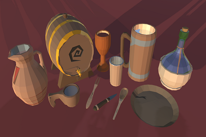 Low Poly Medieval Props Pack 2 by ResilientLogic Studio