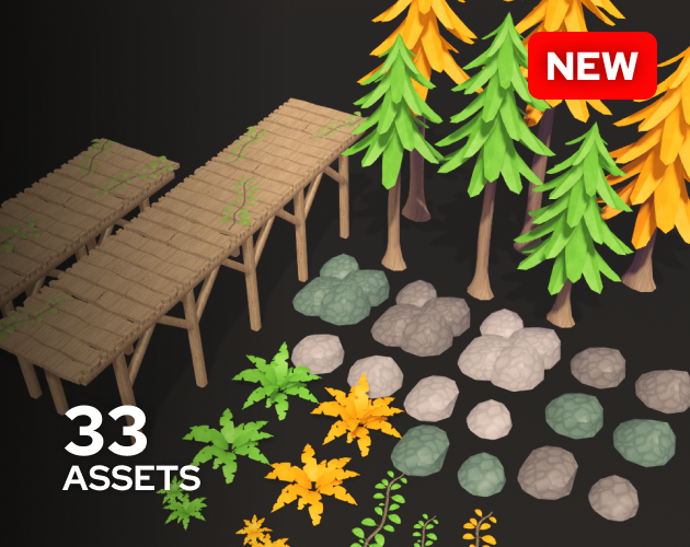Roblox Mini Nature Asset Pack (33 Assets) by Coble