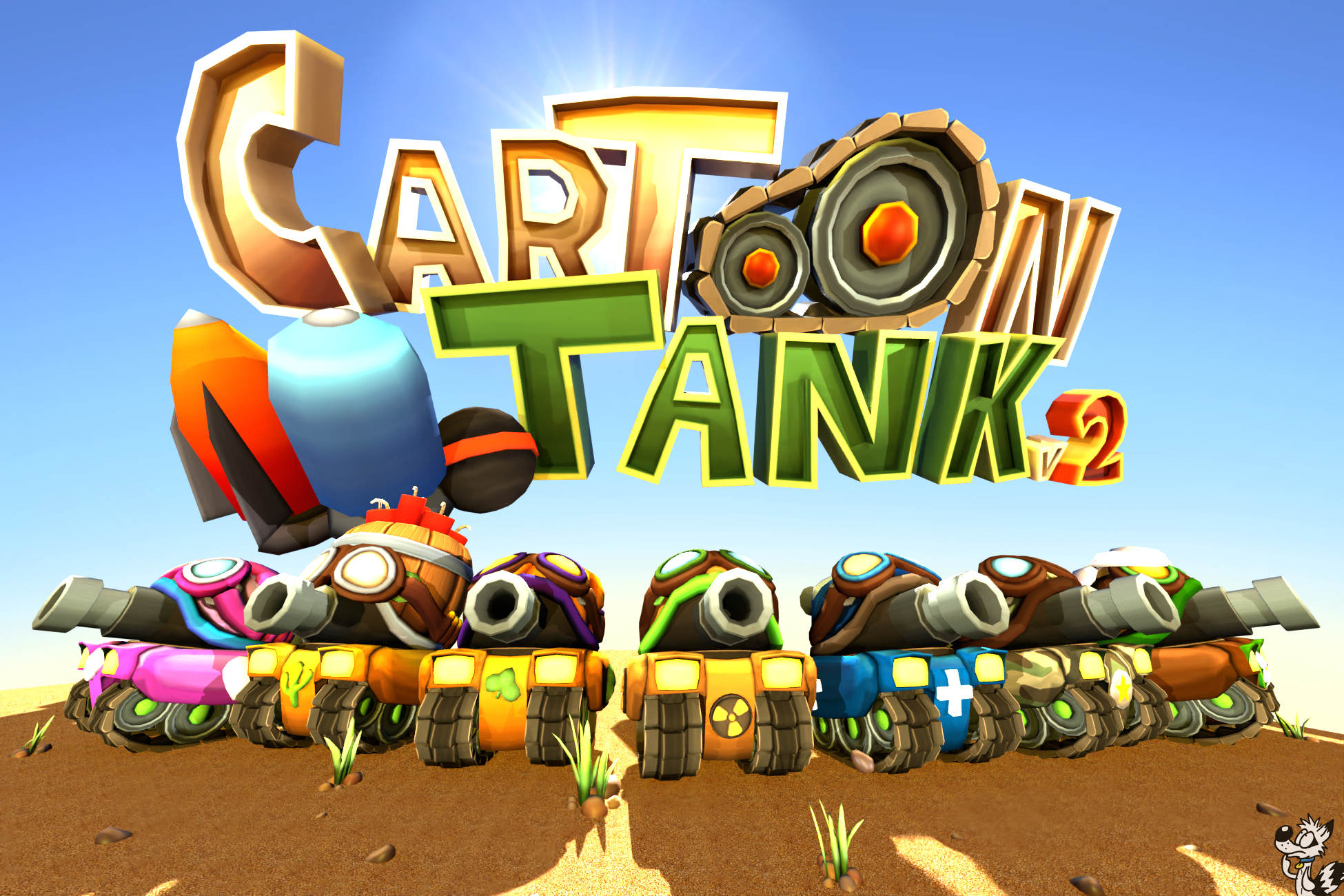 Tiny Cartoon Tank v2 by DjingareyArt