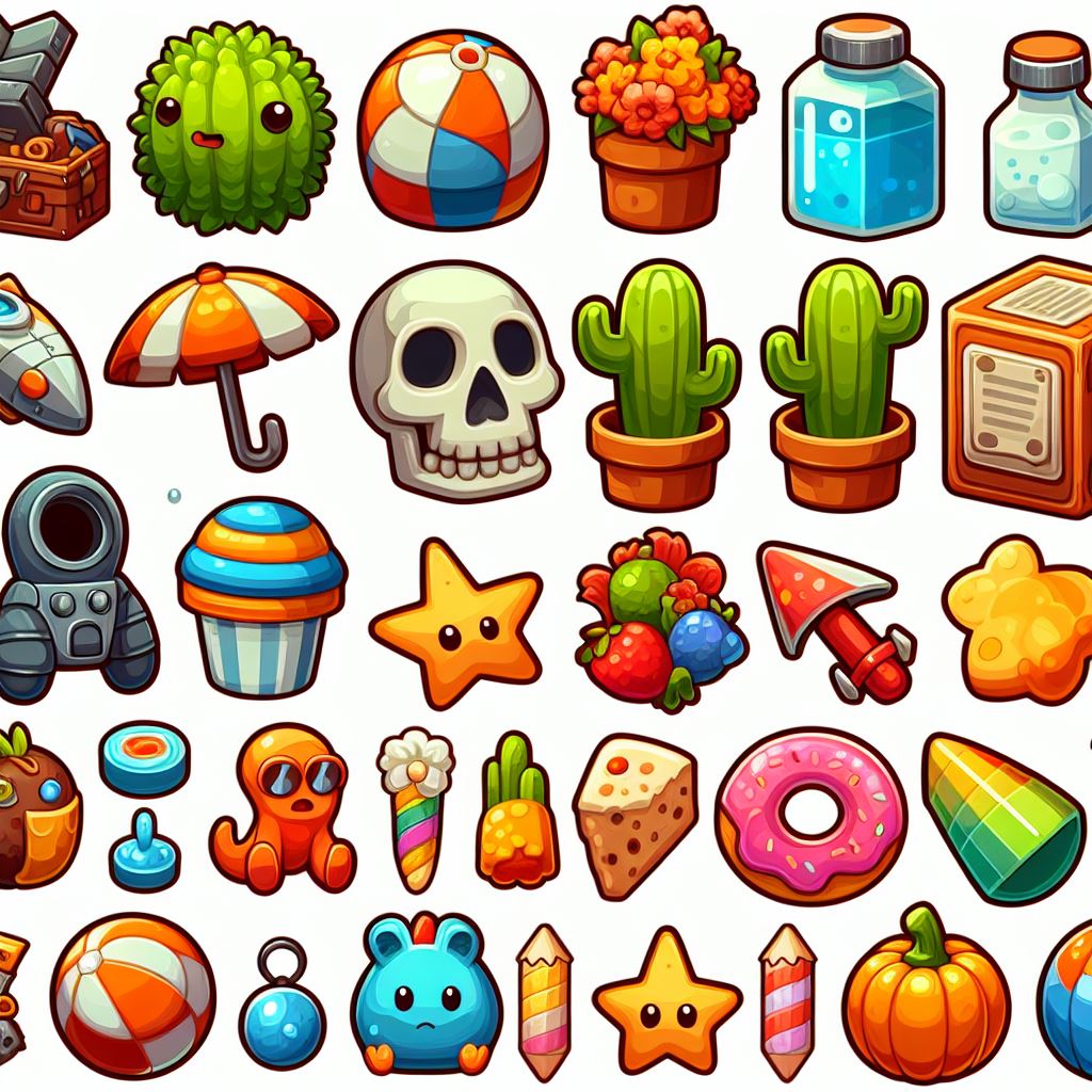 Cute Props Icons | 2D UI/UX by Chema Luque