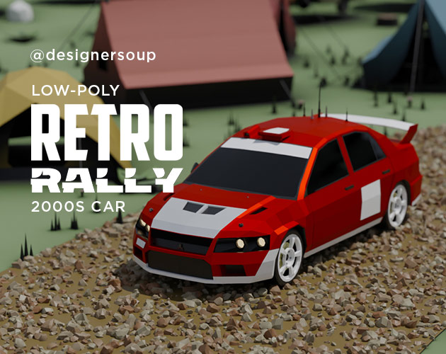 Retro Rally Car by designersoup