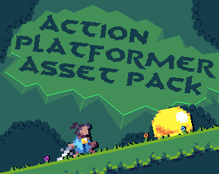 Grassy Action Platformer Roguelike Asset Pack by FartFish