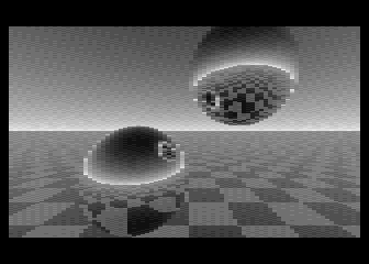 Ray Tracer GTIA (Atari 8-bit) by D. Scott Williamson by BASIC 10Liner