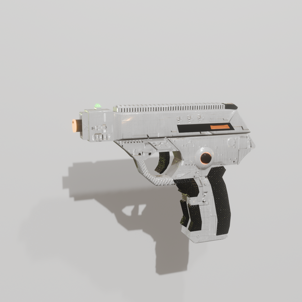 A lowpoly pistol gun model by Demiway Games