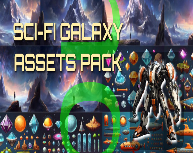 SciFi Galaxy Assets Pack by Aprende IT Online