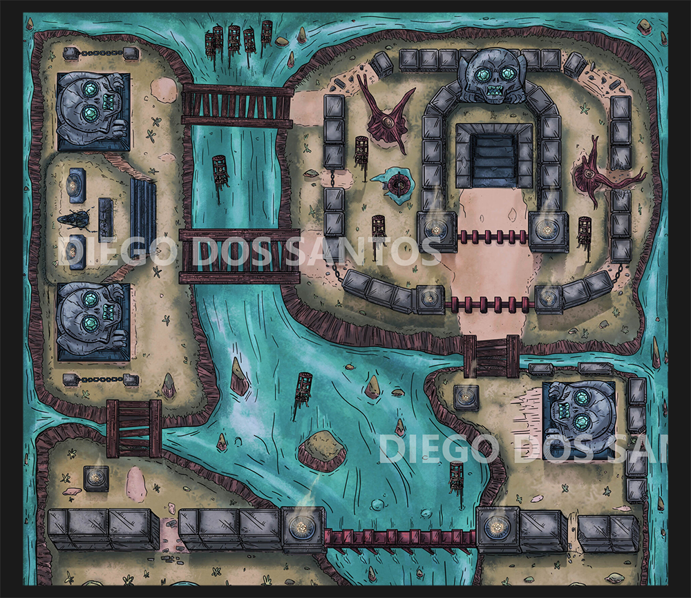 Dungeon Map-Crypt Prison by deeego