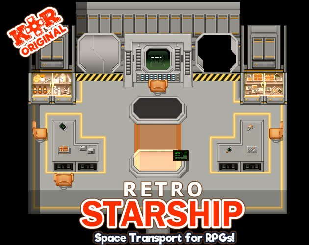 KR Retro Starship Tileset for RPGs by Kokoro Reflections