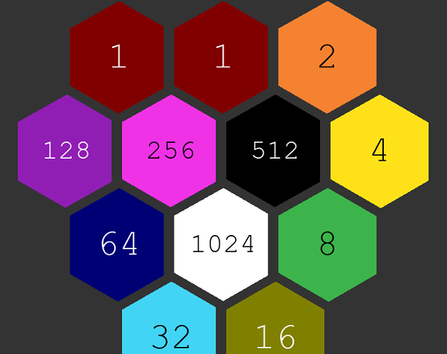 Hexagonal-2048 by Hoekri
