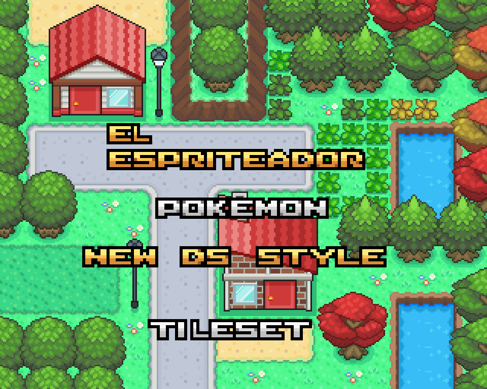 Pokemon DS Style Tileset by El Espriteador