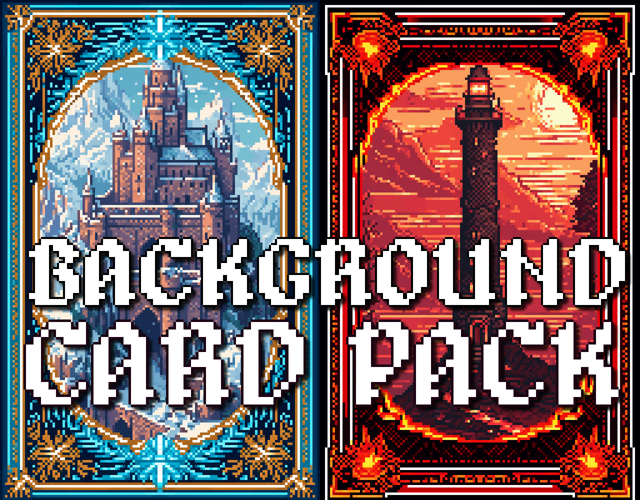 Ultimate Backgrounds Fantasy Card Pack Pixel Art - RPG Fantasy Deck ...