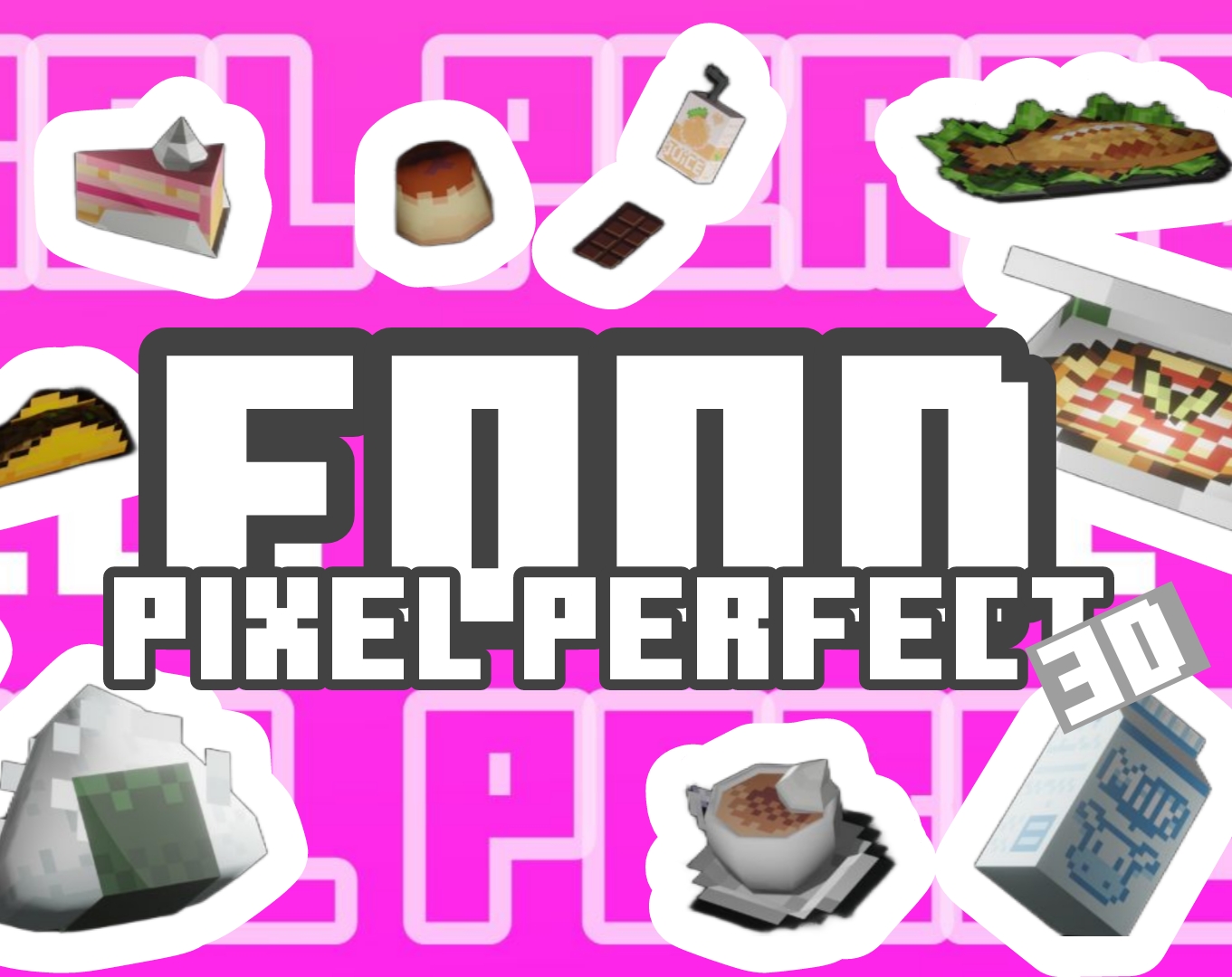 Food Pixel perfect 3D Asset pack by PolyFeelings