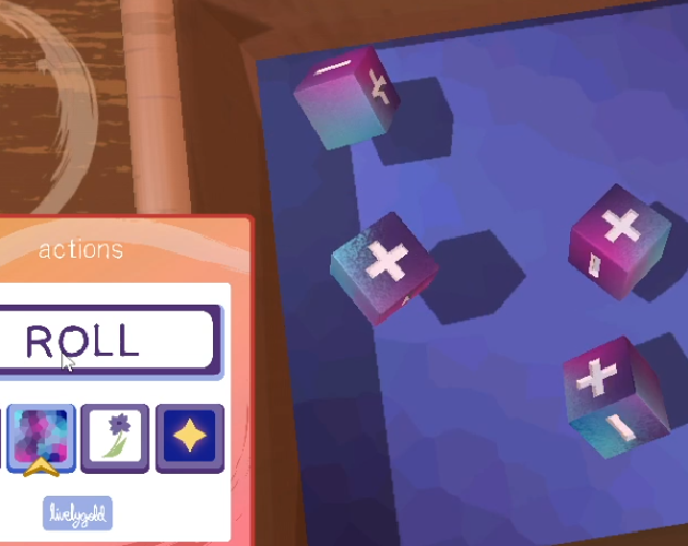 cute Fate dice roller by livelygold