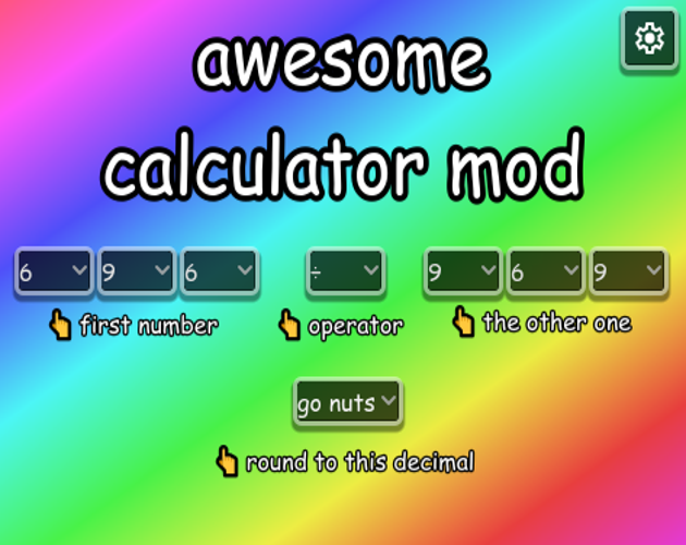 awesome calculator mod by Epixium