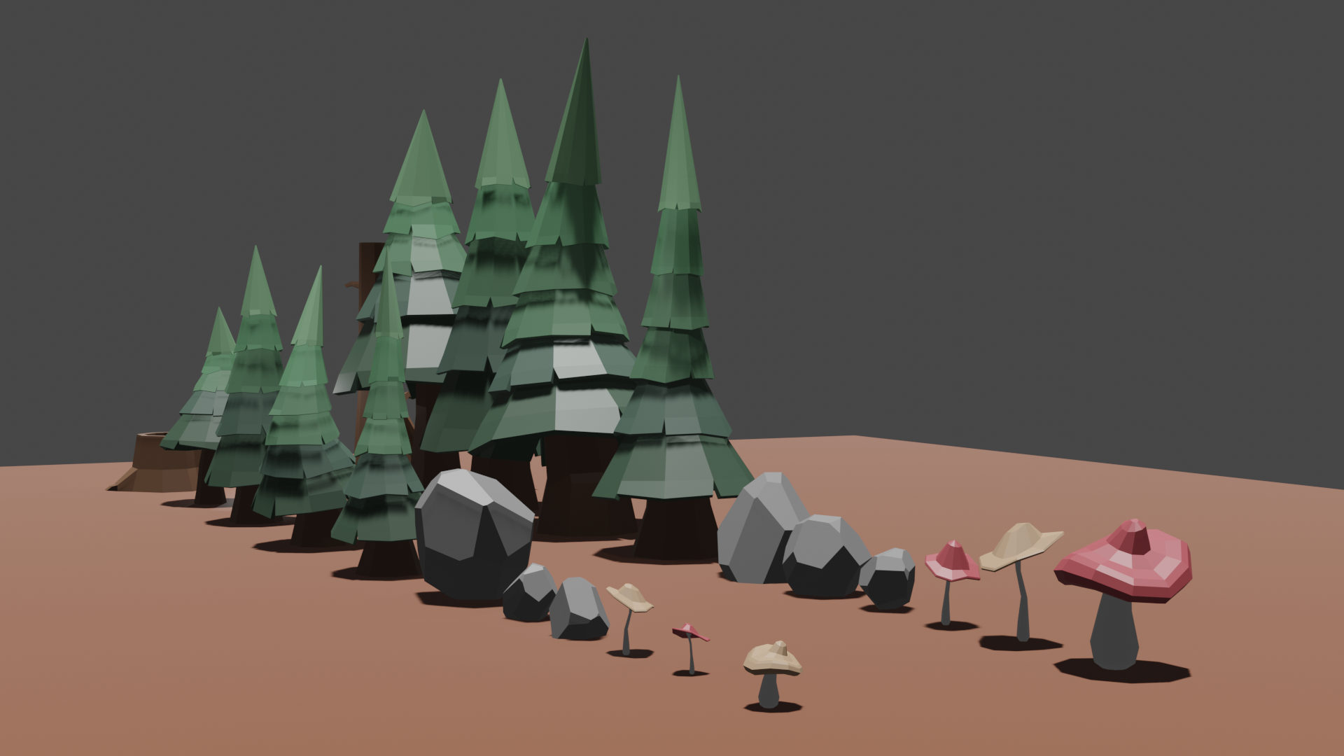 Low Poly Forrest Assets by Ayson_Hernandez