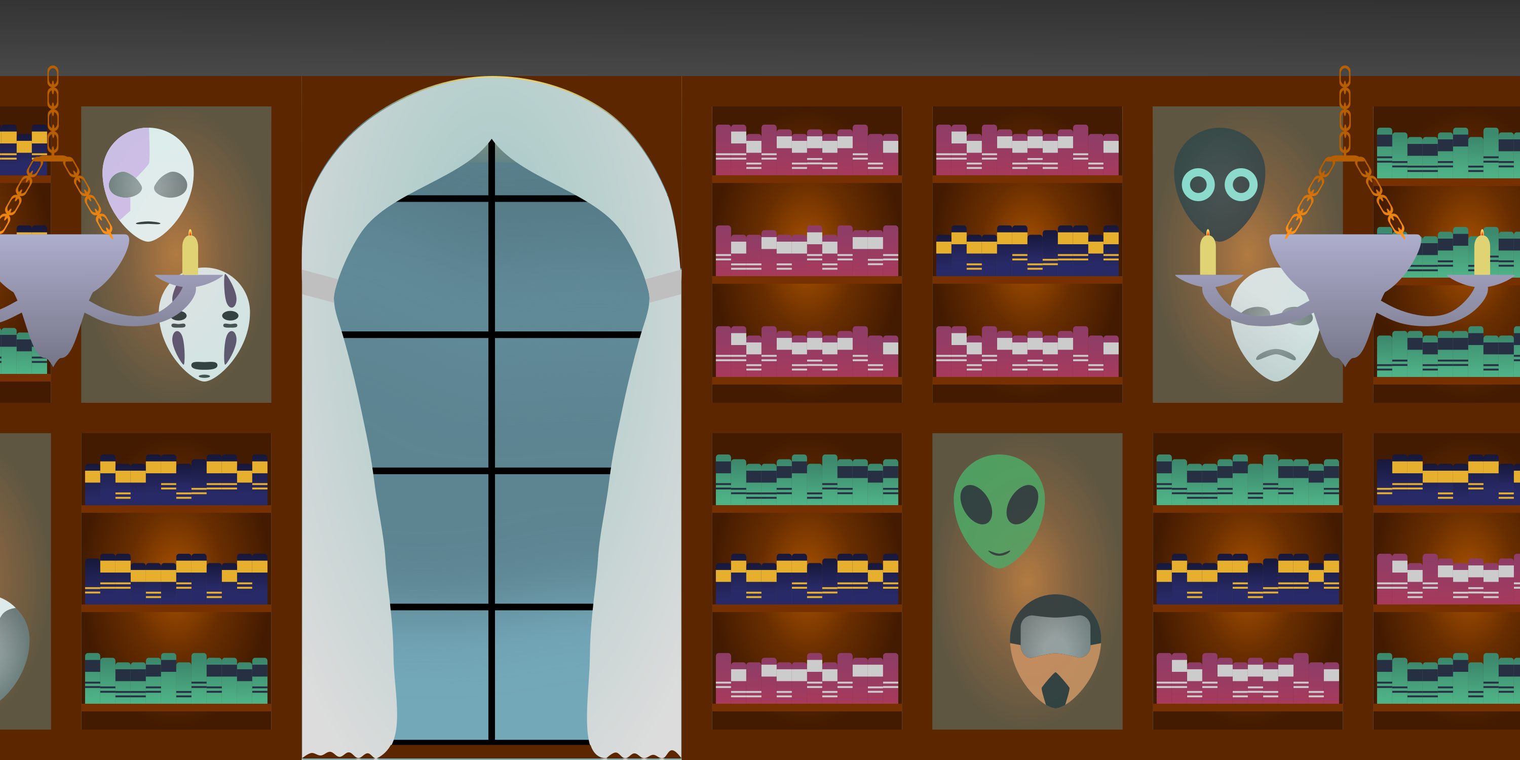 Masks room by Cat Tabern