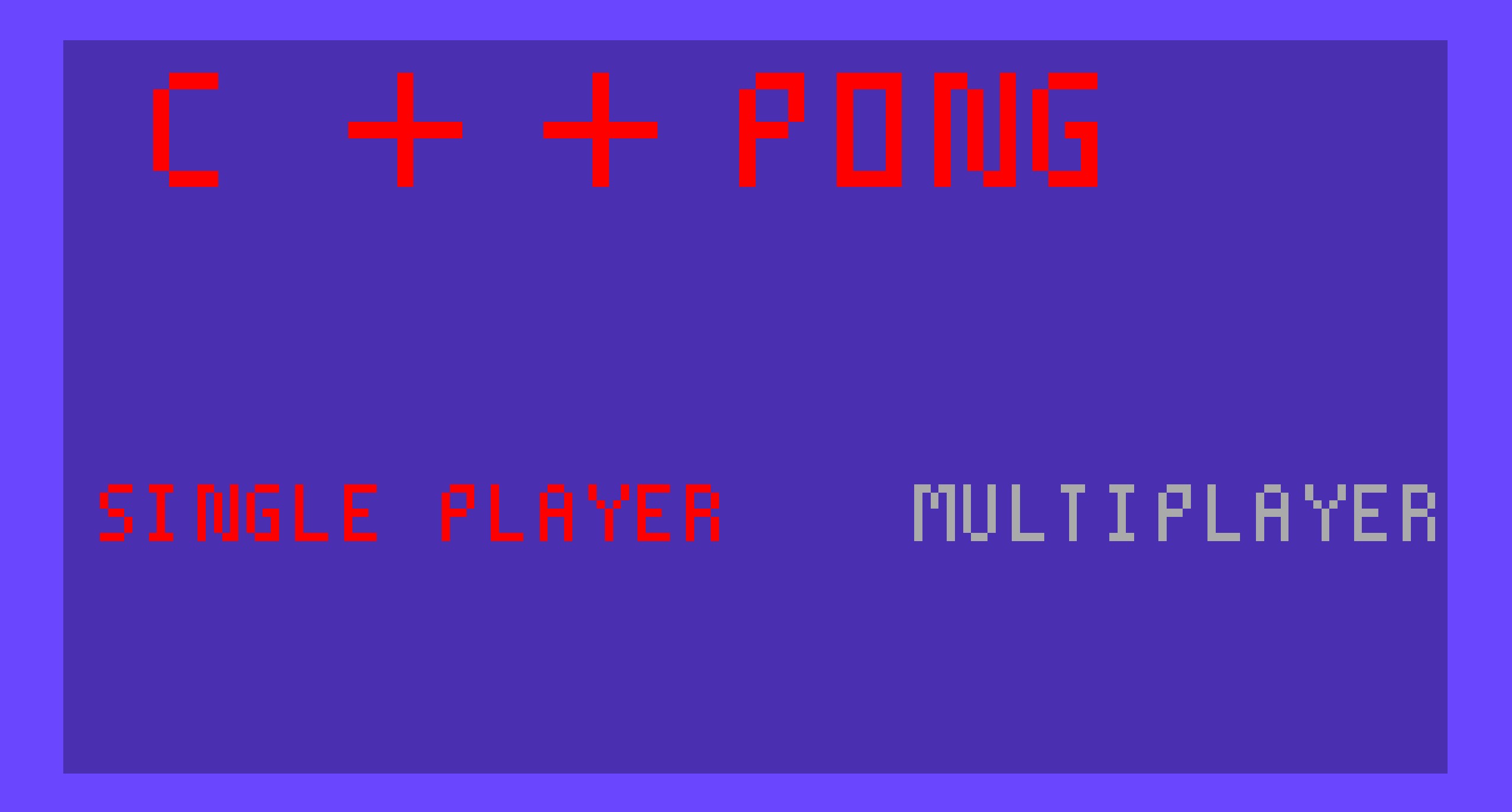 Cpp Pong by cameron solace