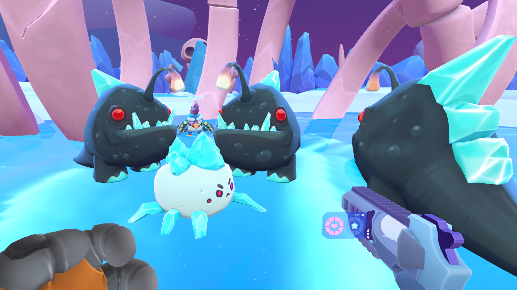 You can now blast snow creatures in VR! - itch.io