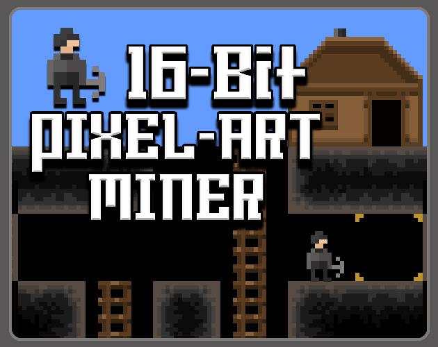 16Bit Miner Animated Character by Daniel Kole Productions