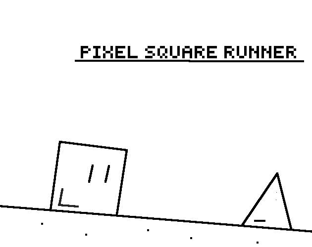 Pixel Square Runner by Muhtasim