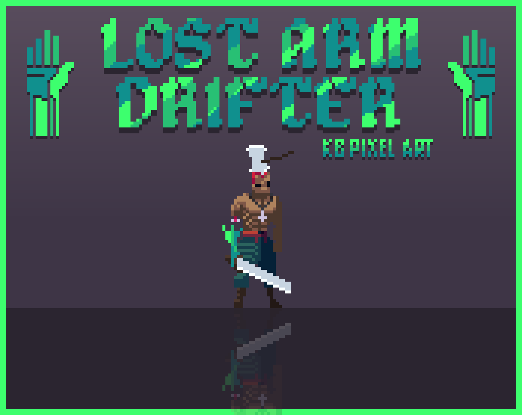 Lost Arm Drifter - Enemy by KBPixelArt