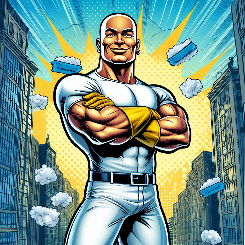 Mr. Clean Fights Back by LupeCruz16