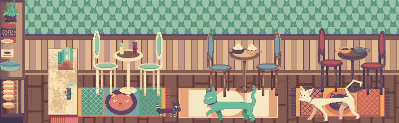 Longcat Cafe Asset Pack by BittyBeastie