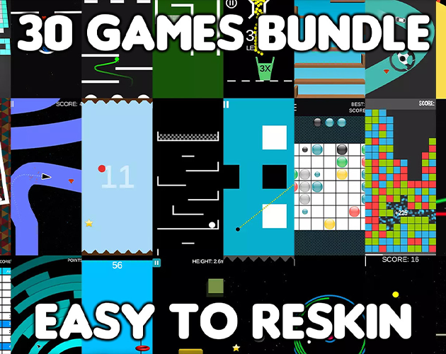 30 Unity Games For Reskin by NeonSpaceFighter