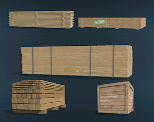 FS22 - Cut Lumber by Squigglze