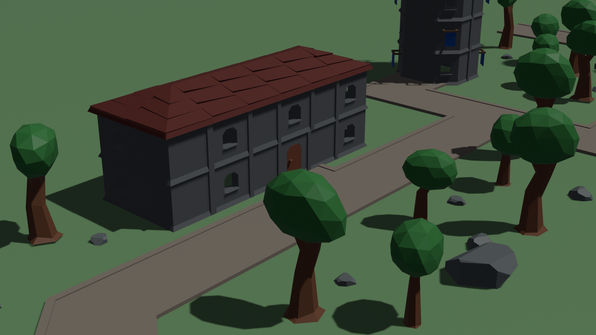 Low-poly fantasy modular buildings by durman