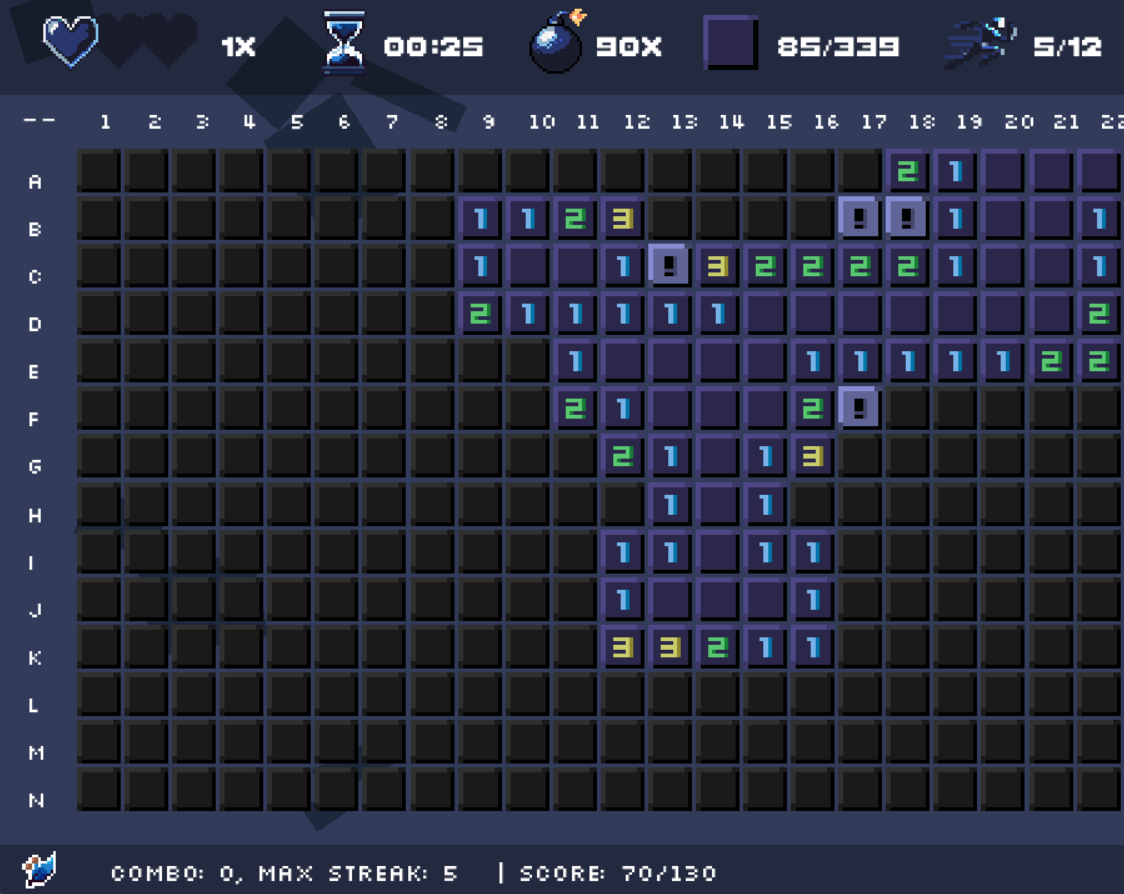 SprintSweeper - A Pace-Focused MineSweeper made with PyGame! by Projdan