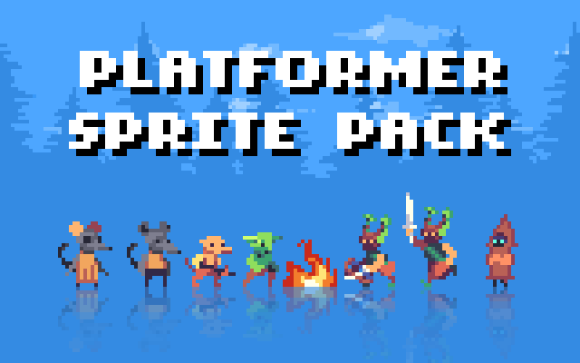 Asset Pack release - Pixel Art Platformer Character pack by HumanHardDrive1