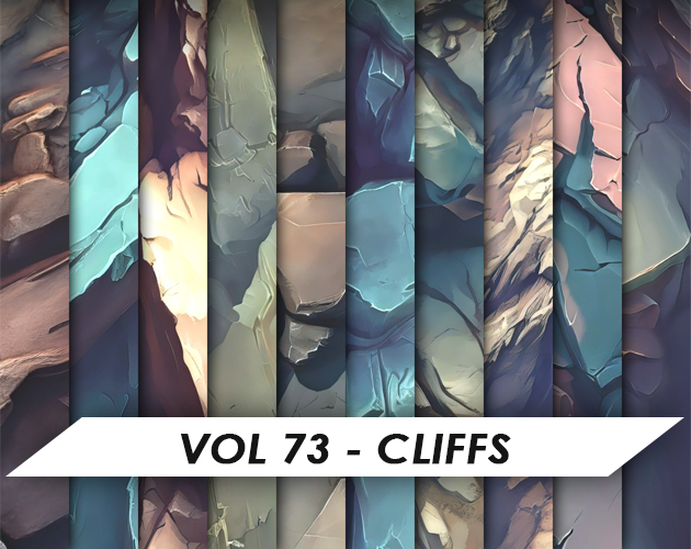 Stylized Textures – Vol 73 – Cliffs by oleekconder