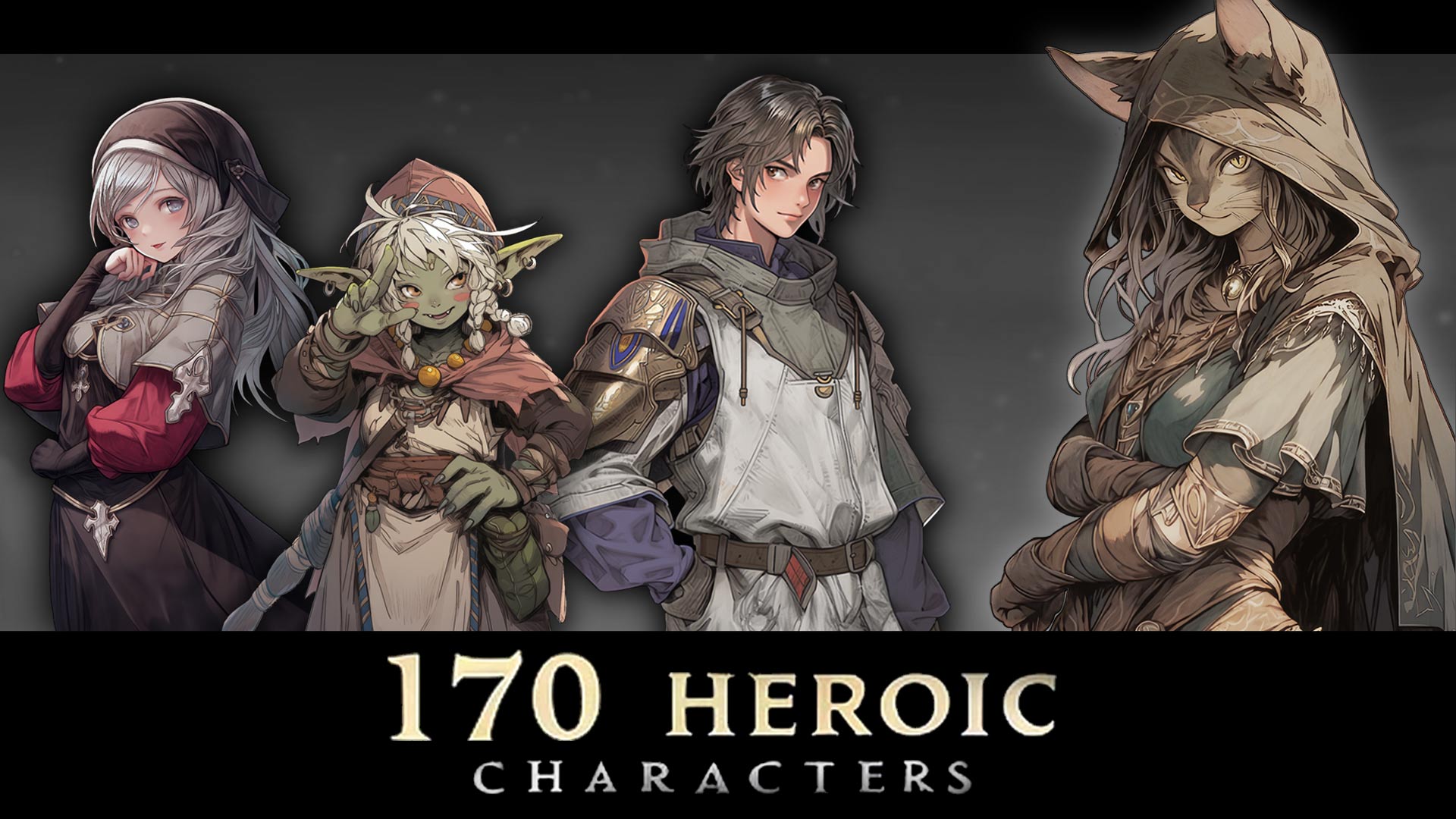 170 Fantasy characters pack by cogabushi