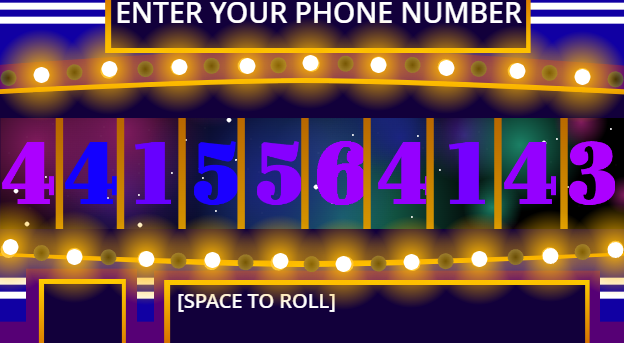Phone Number Slots by Lemonadey