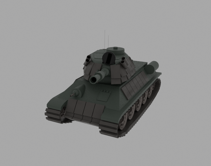 T-34-105 ERA (1974) fictionnal tank and custom APFSDS round by fakiAZer